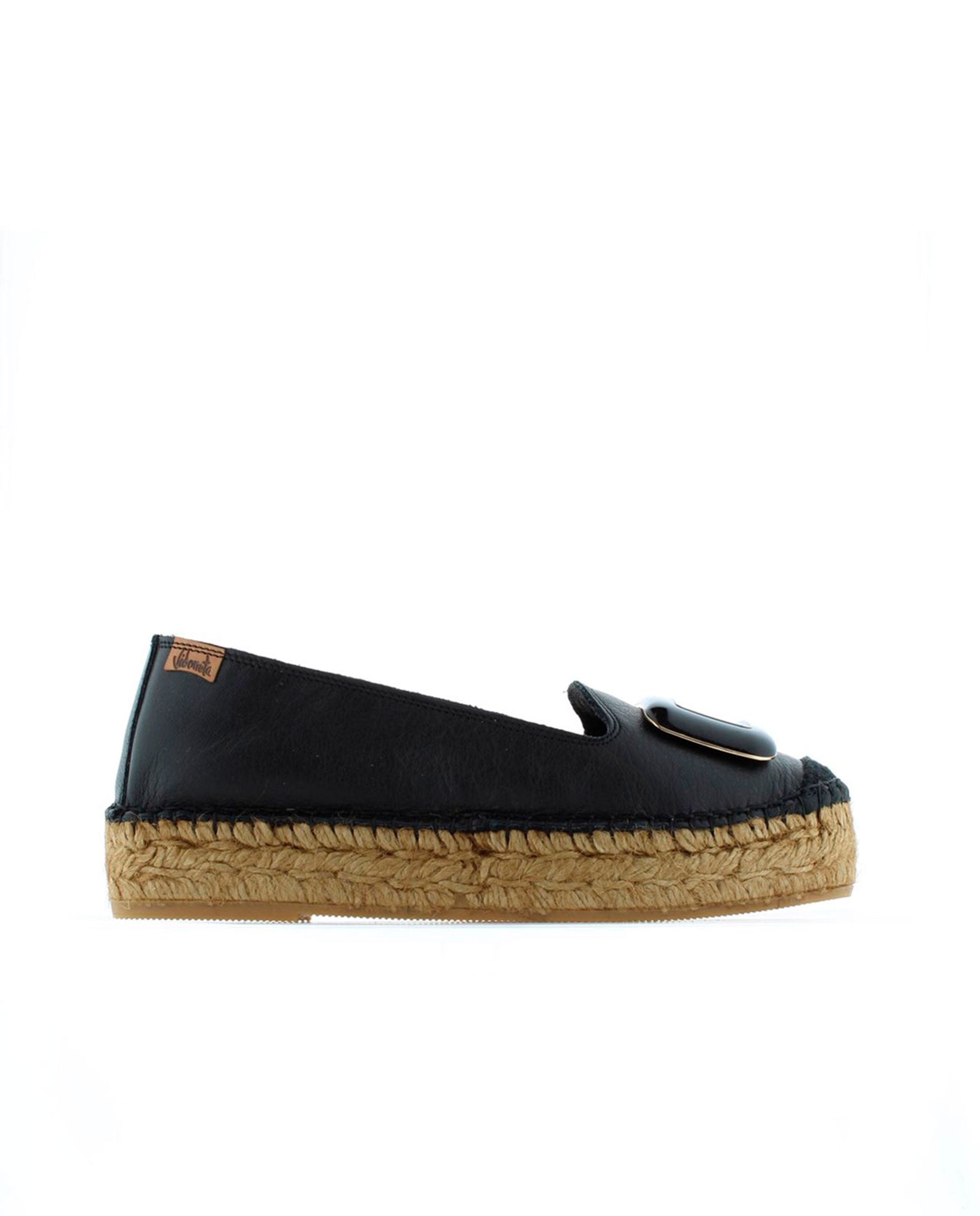 Merce Double black nappa slipper